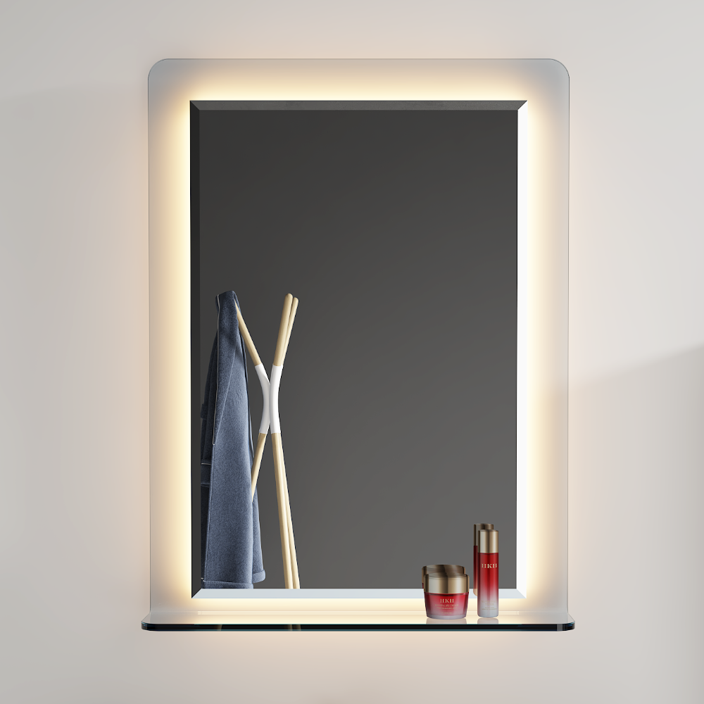 GEMMA Rectangular Acrylic Framed LED Mirror – Custom LED Mirror