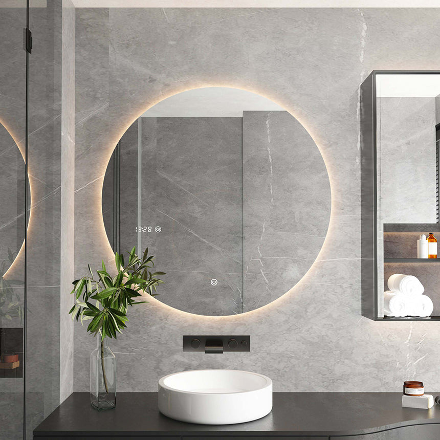 Round Frameless Mirror – Custom LED Mirror