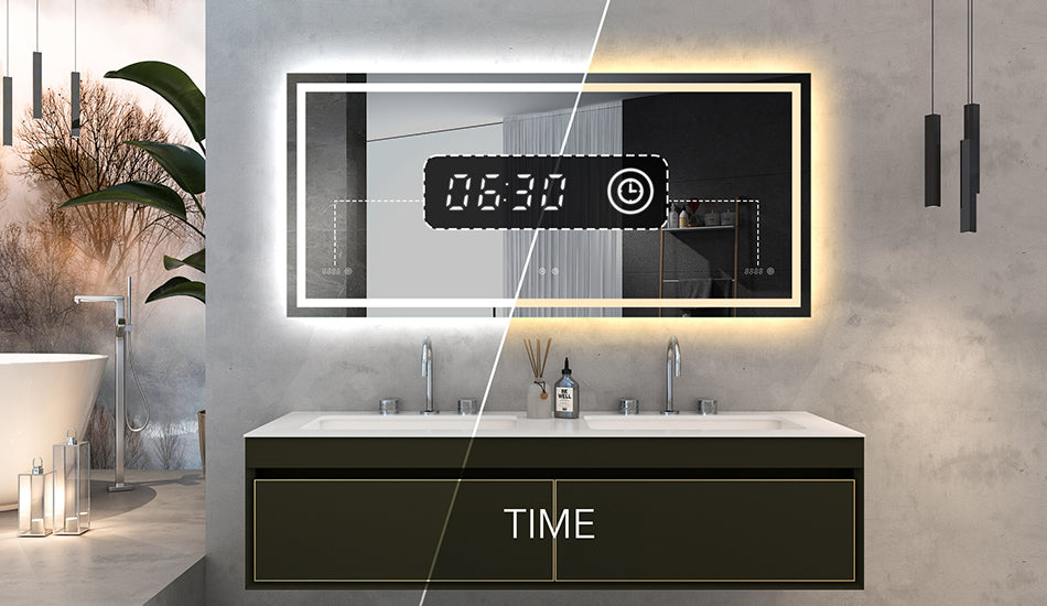 ELYSIUM Rounded Frameless Custom LED Mirror