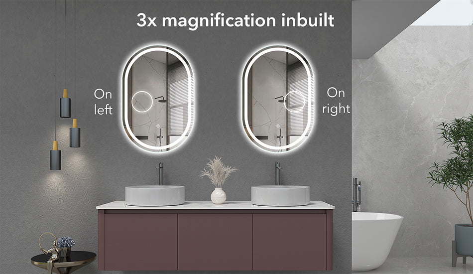 VENUS Capsule Frameless Custom LED Mirror