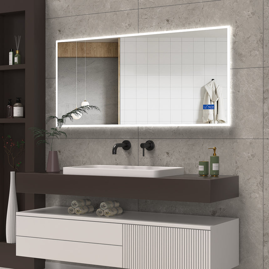 Rectangular Frameless Mirror – Custom LED Mirror