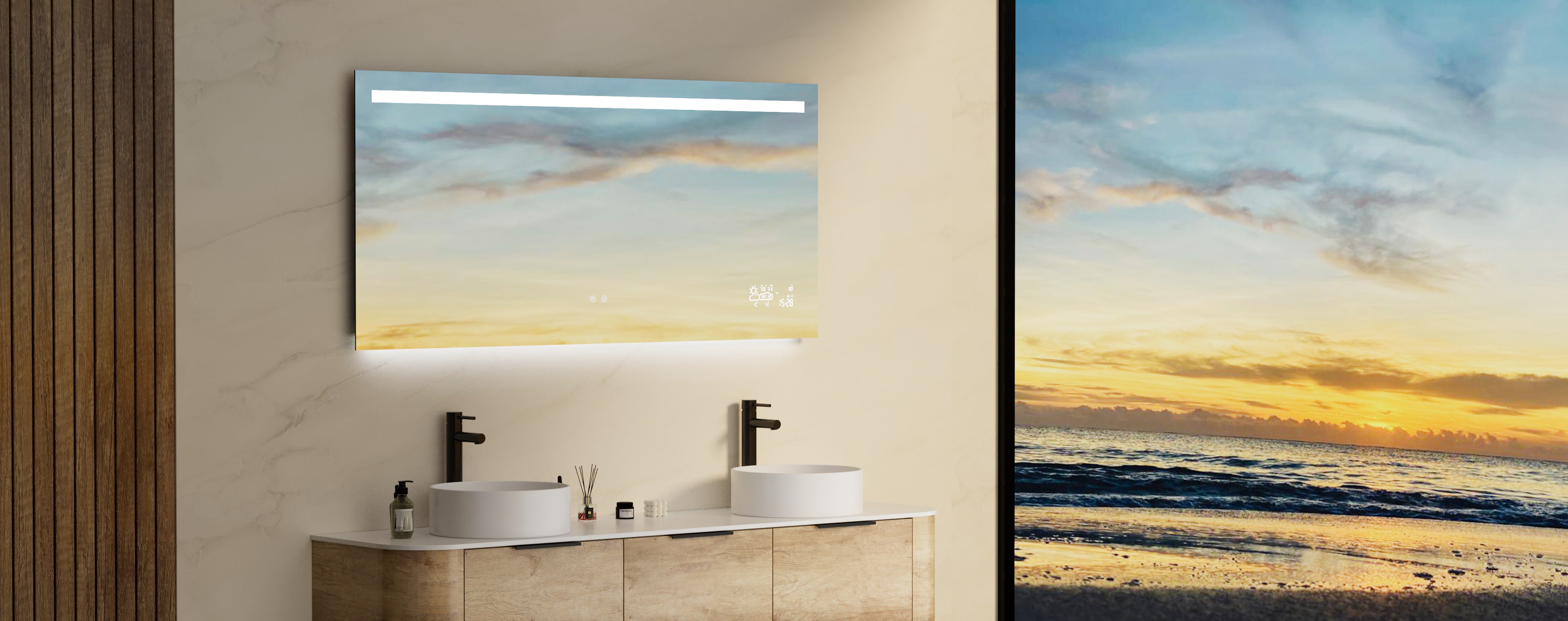 VENUS Capsule Frameless Custom LED Mirror