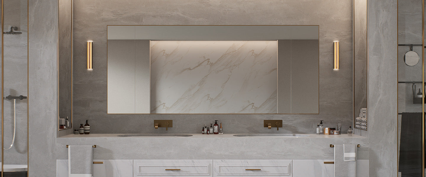 LUMEN Rectangular Frameless Custom LED Mirror