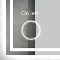 Mirror with LED Lighting - Left – Custom LED Mirror